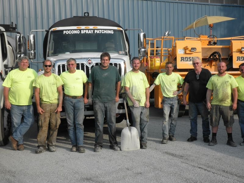 Pocono Spraypatching Inc. 570.842.3566 chip seal, asphalt, seal coating ...