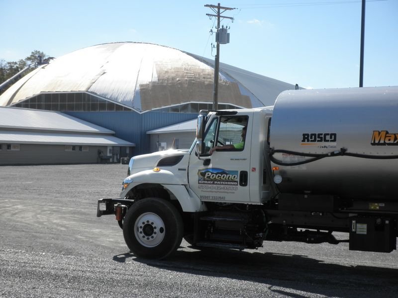 Pocono Spraypatching Inc. 570.842.3566 chip seal, asphalt, seal coating ...